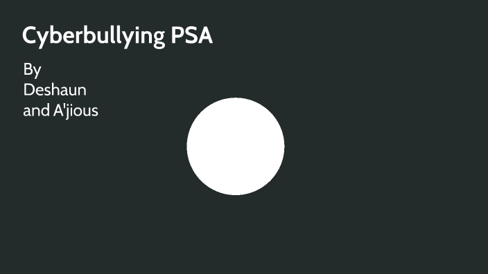 Cyberbullying PSA by DeShaun Callender on Prezi