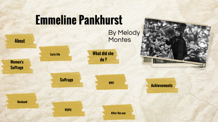 Emmeline Pankhurst by Melody Montes on Prezi
