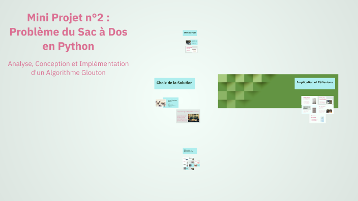 Projet de Spécialité NSI : Problème du Sac à Dos en Python by Joséphine ...