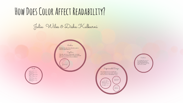 How Does Color Affect Readability? by on Prezi