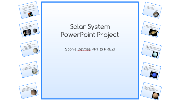 Solar System PowerPoint Project by Sophie DeVries on Prezi