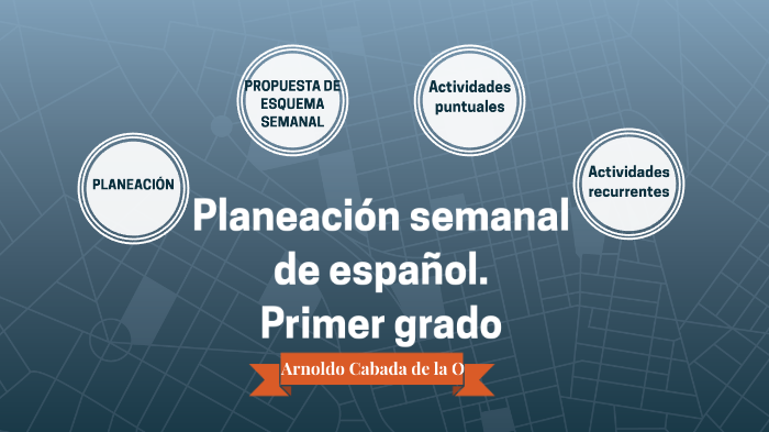 Planeación semanal de español. Primer grado by Jessica Marivette Pulido ...