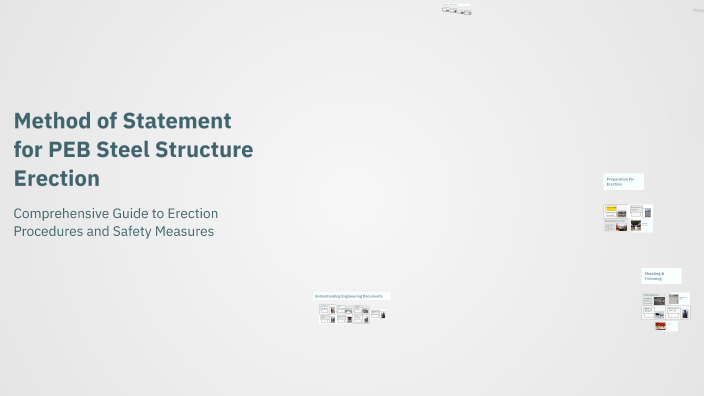 Method of Statement for PEB Steel Structure Erection by eng ahmedmaher ...