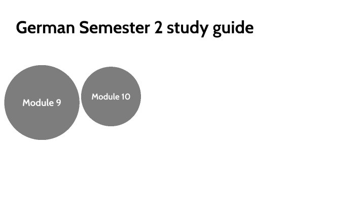 German Semester 2 Study Guide by Lillian Davis on Prezi
