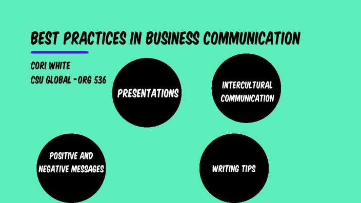 Best Practices in Business Communication by Cori White on Prezi