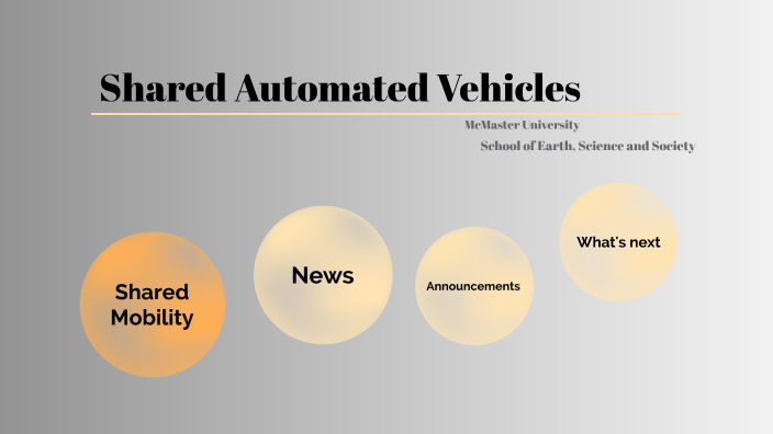 What are Shared Automated Vehicles? by samira Hamidi Tehrani on Prezi