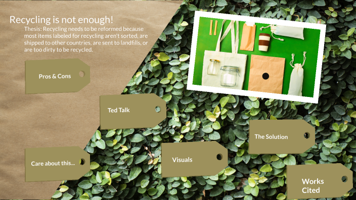 Recycling is not enough. by Janell Fields on Prezi