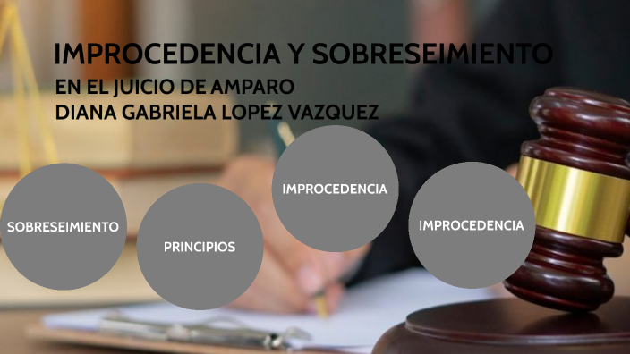 IMPROCEDENCIA Y SOBRESEIMIENTO DEL JUICIO DE AMPARONTO by Diana lopez ...