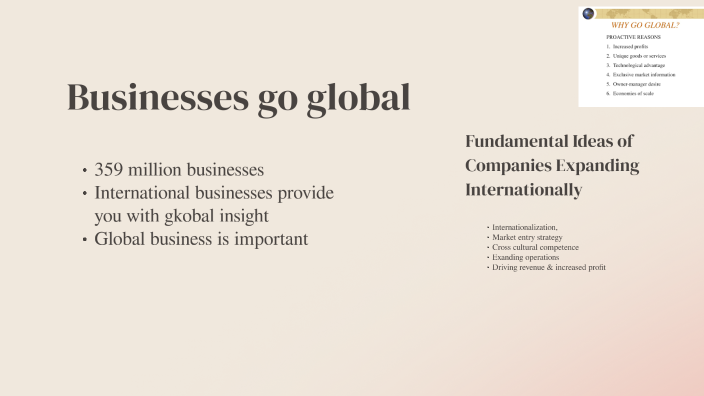 How Businesses Go Global by Grace Gomes on Prezi