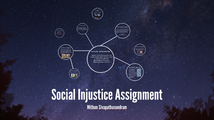 Social Injustice Assignment by Mithun Sivapathasundram