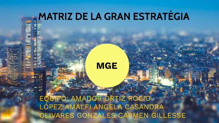 MATRIZ DE LA GRAN ESTRATÉGIA by AMADOR ORTIZ ROCIO on Prezi