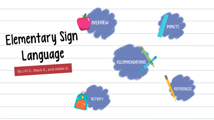 Elementary Sign Language by Addie Gaber on Prezi