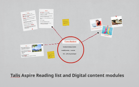 Talis Aspire Reading list and Digital content modules by susan tegg on Prezi