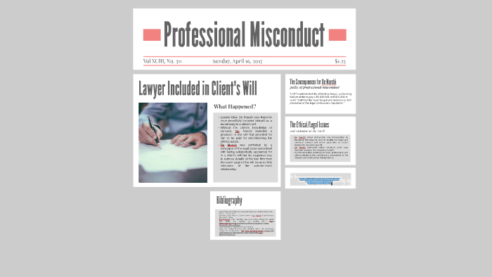 Lawyer Misconduct by on Prezi