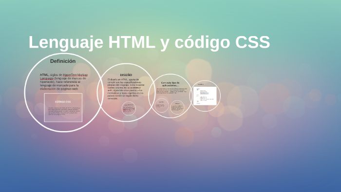 Lenguaje HTML y código CSS by Daniela Parra on Prezi
