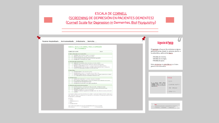 ESCALA DE CORNELL (SCREENING DE DEPRESION by Francisca Cea Valencia on ...