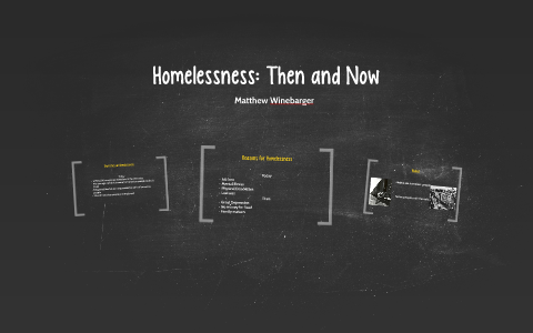 Homelessness: Then and Now by Matthew Winebarger on Prezi