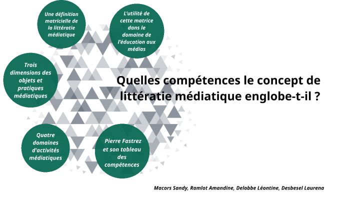 Quelles compétences le concept de littératie médiatique englobe-t-il ...