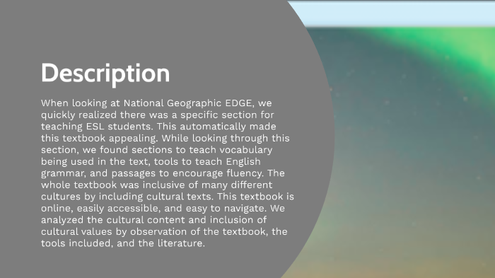 EDGE Textbook Overview by Rowena Williams on Prezi