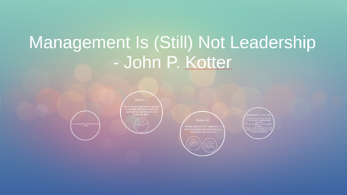 Management Is (Still) Not Leadership by Rayan Baidoun on Prezi