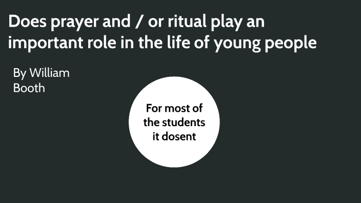 Does prayer and / or ritual play an important role in the life of young ...