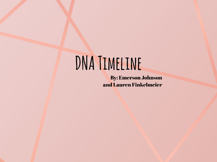 DNA timeline by emerson johnson on Prezi