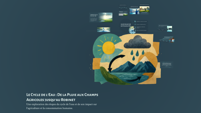 Le Cycle de l'Eau : De la Pluie aux Champs Agricoles jusqu'au Robinet ...