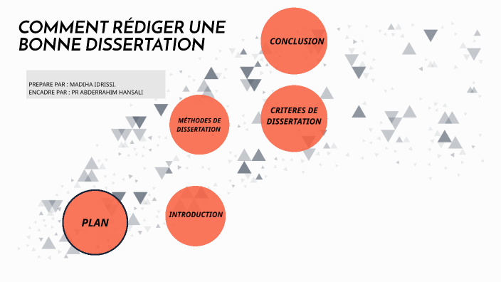 COMMENT RÉDIGER UNE BONNE DISSERTATION by MADIHA IDRISSI on Prezi