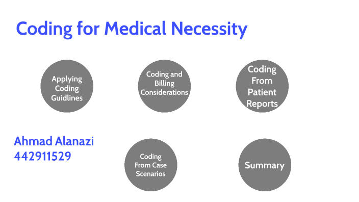 Coding for Medical Necessity by Ahmad Alanazi on Prezi