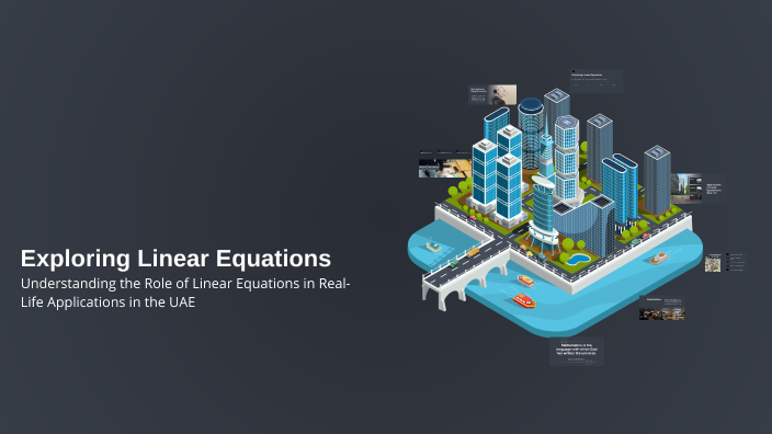 Understanding Linear Equations: Real-Life Applications in the UAE by ...
