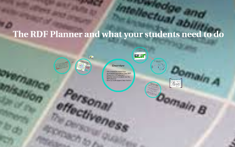 The RDF Planner and what your students need to do by Claire Toogood on ...