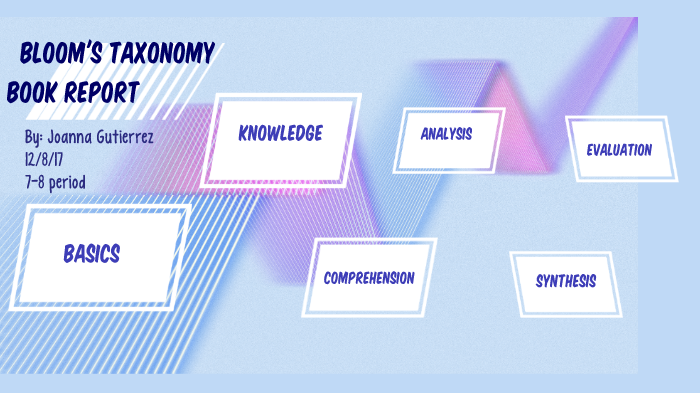 Bloom's Taxonomy Book Report by Joanna Gutierrez on Prezi