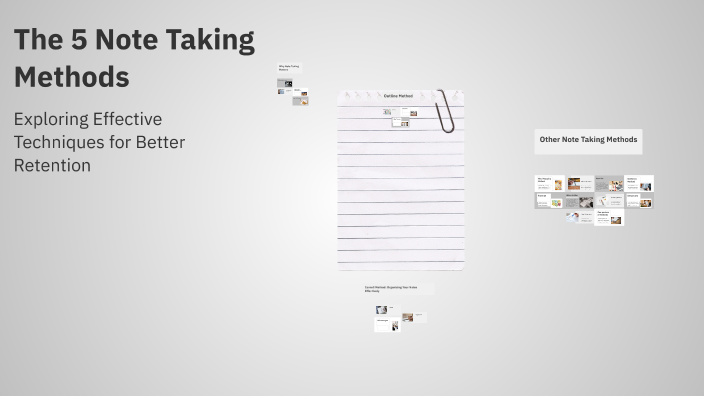 The 5 Note Taking Methods by Reilly Tan on Prezi