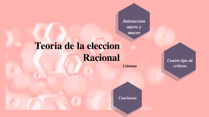 Teoría de la elección Racional by GEMA STEPHANIA GARCIA CEBALLO on Prezi