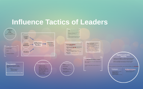 Influence Tactics of Leaders by Mandy Anderson