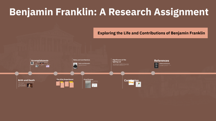 Benjamin Franklin: A Research Assignment by Calista Taylor on Prezi