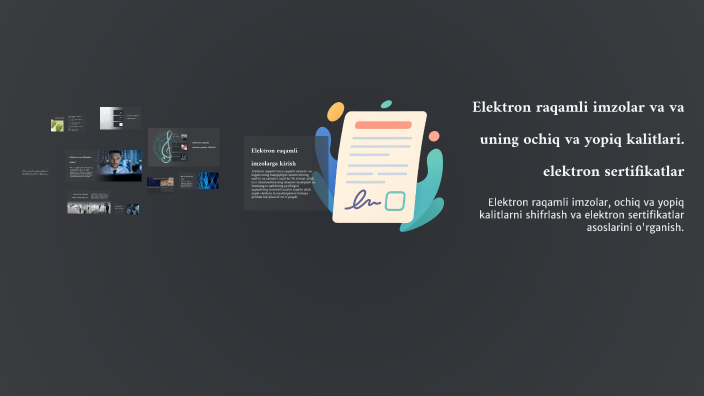 Understanding Electronic Digital Signatures and Certificates by on Prezi