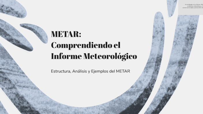 METAR: Comprendiendo el Informe Meteorológico by Christo Cordero on Prezi