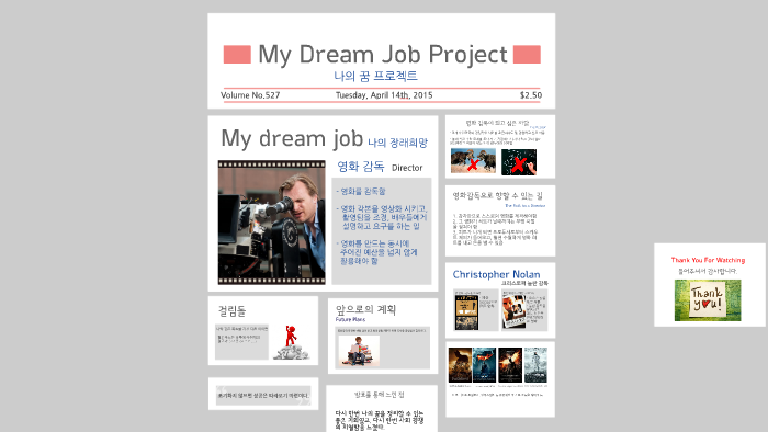 My Dream Job Project by Jin Seo on Prezi