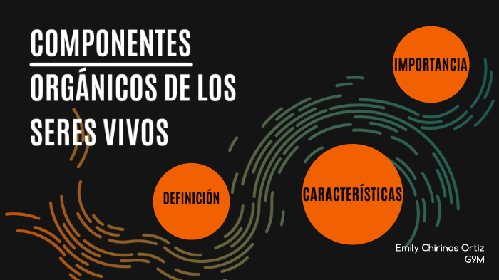 COMPONENTES ORGÁNICOS DE LOS SERES VIVOS by E.V .C.O on Prezi