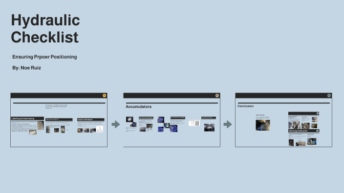 Hydraulic Checklist by Noe Ruiz on Prezi