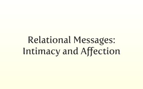 Relational Messages by Emily Davis on Prezi