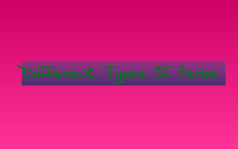 Different Types Of Parks by Demi Jones on Prezi