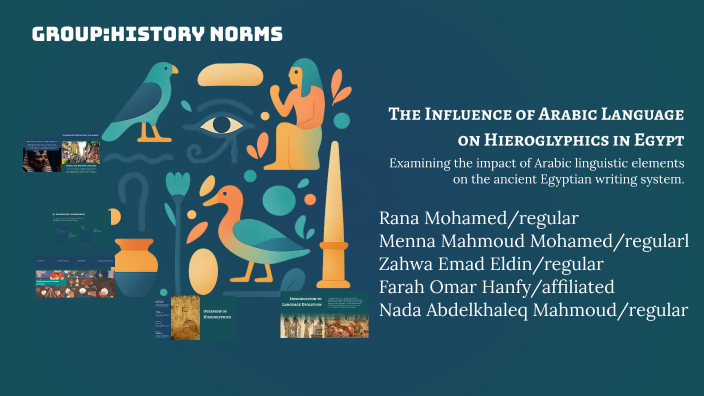 The Influence of Arabic Language on Hieroglyphics in Egypt by HUNTER 7 ...