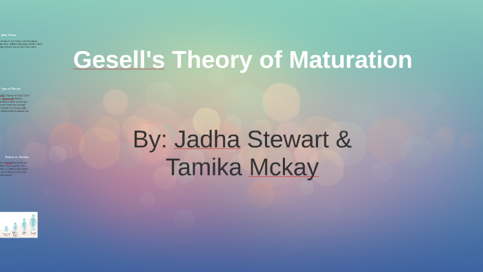 Gesell's Theory of Maturation by jadha stewart on Prezi