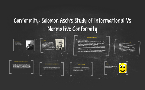 Conformity: Solomon Asch's Study of informational Vs Normati by Eissa ...