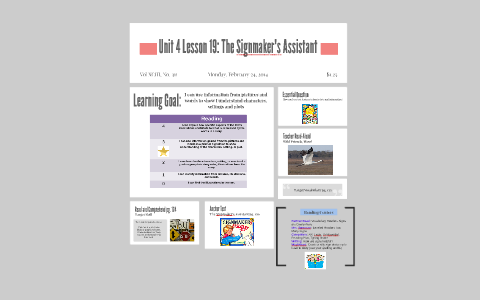Unit 4 Lesson 19: The Signmaker's Assistant by Diane Swenson on Prezi