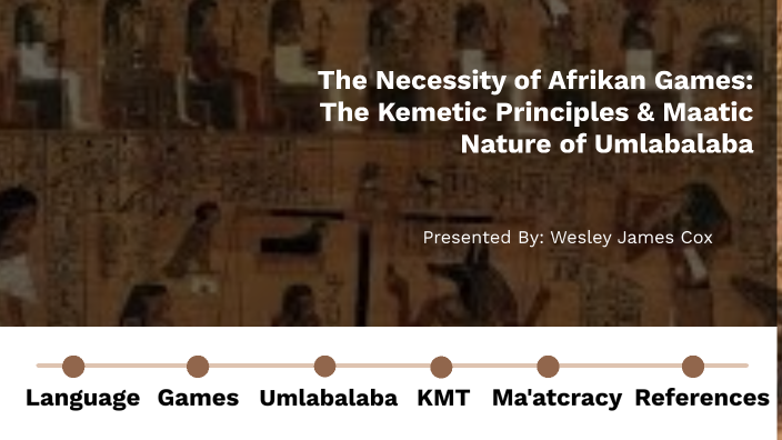 The Necessity of Afrikan Games: The Kemetic Symbols & Maatic Nature of ...