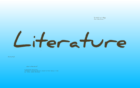 Literature Prezi :) by Jess C on Prezi