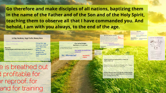 Go ye therefore, and teach all nations, baptizing them in th by ...